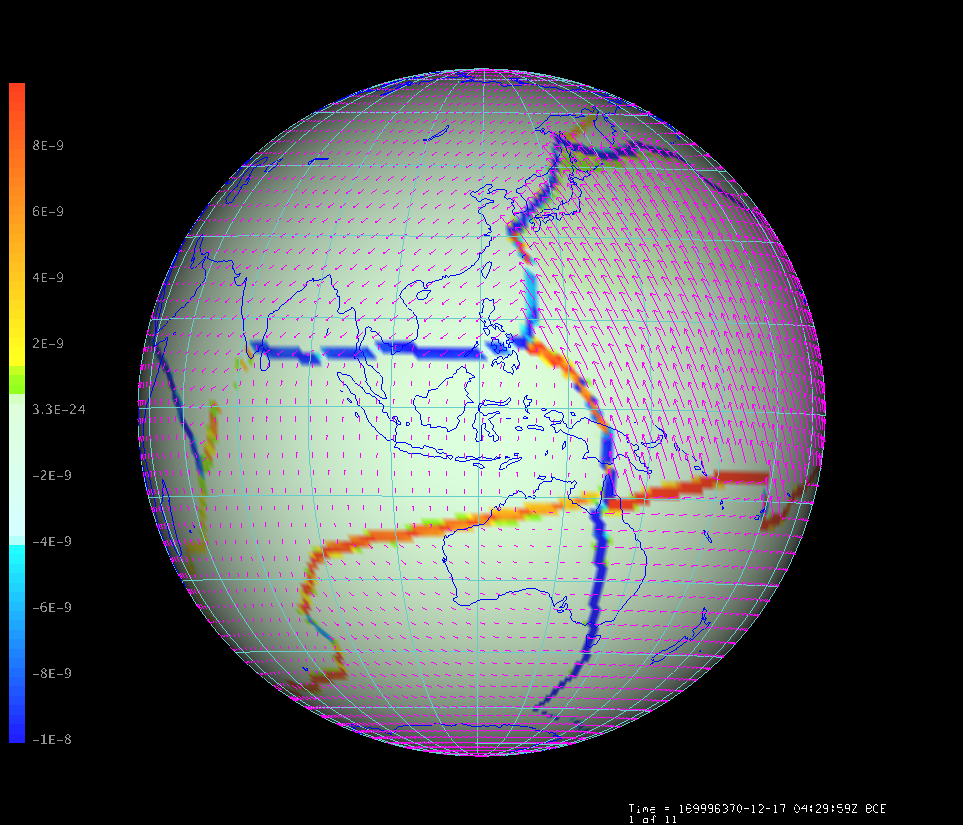 Quicktime movie of Lithgow-Bertelloni and Richards Plate Velocity ...